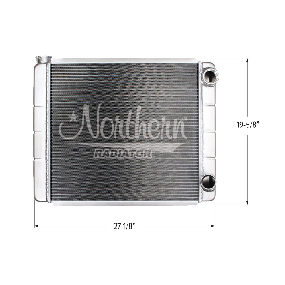 Northern 2 Row GM Double Pass Radiators w/ Threaded Inlet - Performance ...