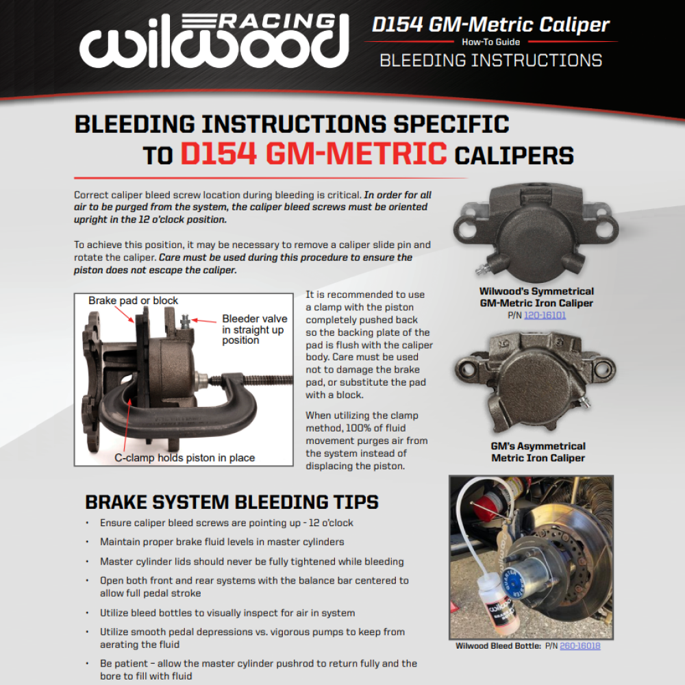 Wilwood GM Metric Caliper - Performance Bodies