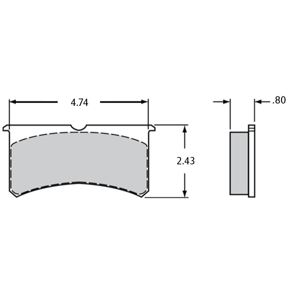 Wilwood BP-20 Brake Pads - Performance Bodies