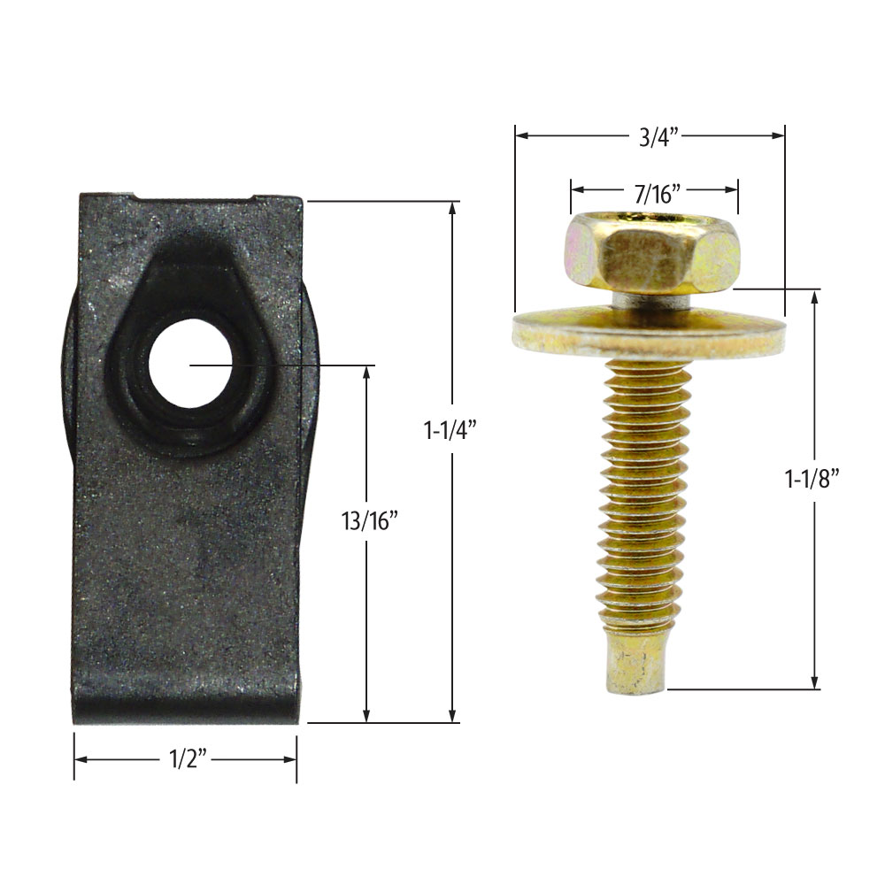 PRP Gold Body Bolt Kit with J-Clip - Performance Bodies