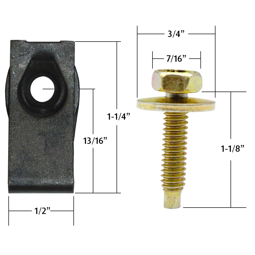 PRP Gold Body Bolt Kit with J-Clip - Performance Bodies