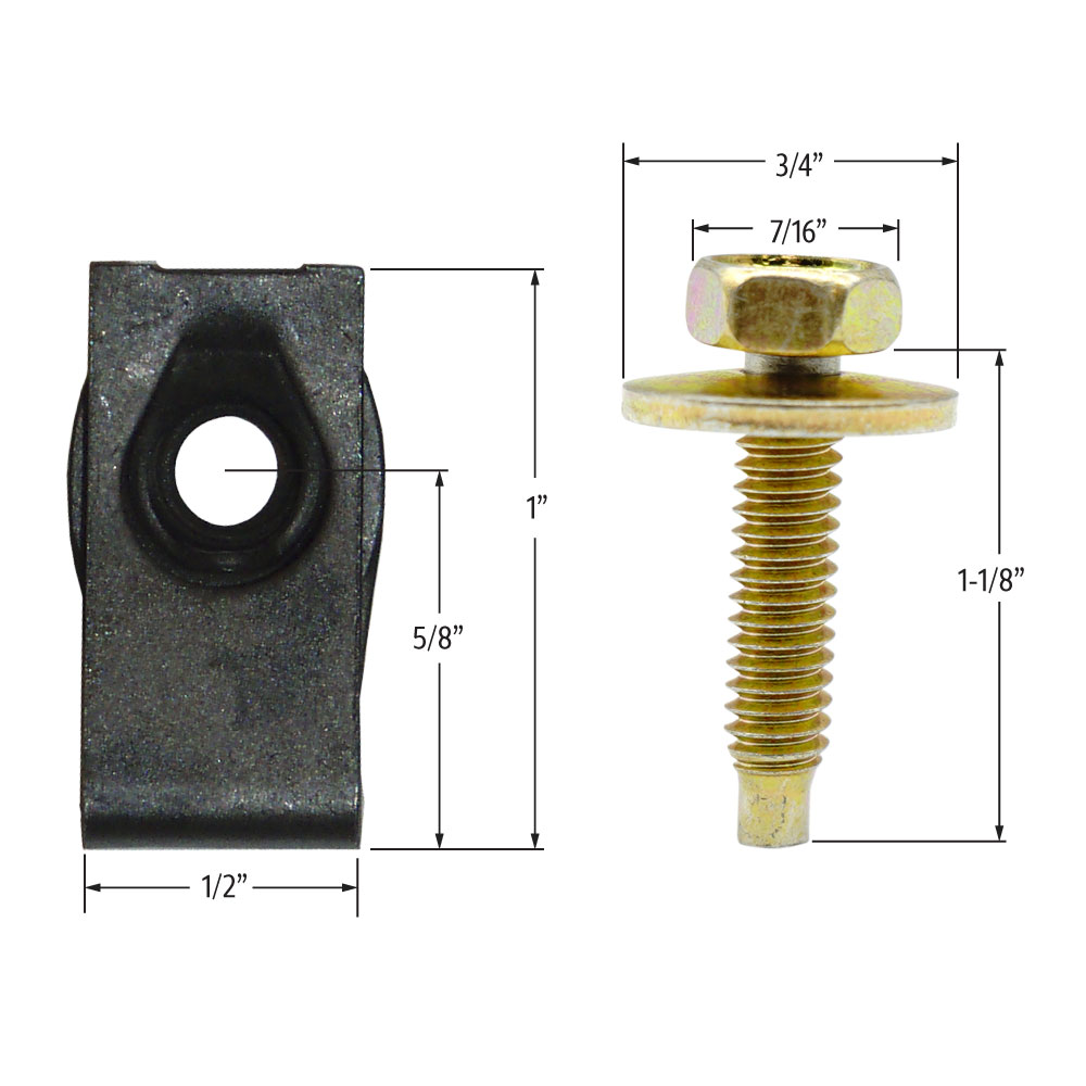 PRP Gold Body Bolt Kit with J-Clip - Performance Bodies