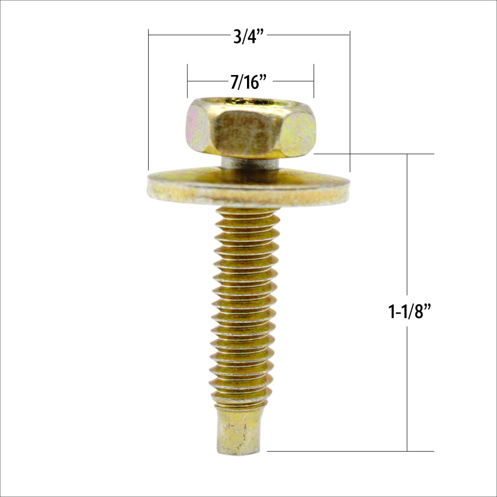 PRP Gold Body Bolt with Captured Washer - Performance Bodies