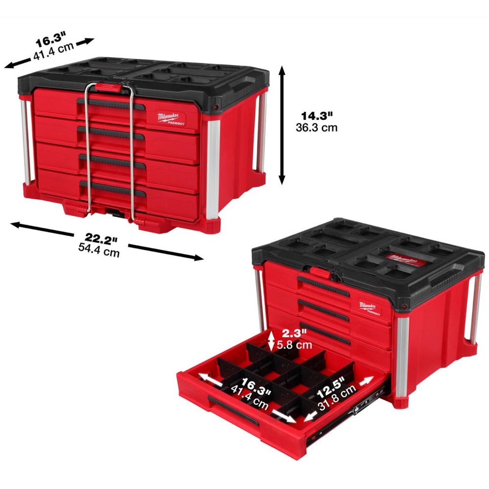 Milwaukee PACKOUT Drawer Tool Boxes - Performance Bodies