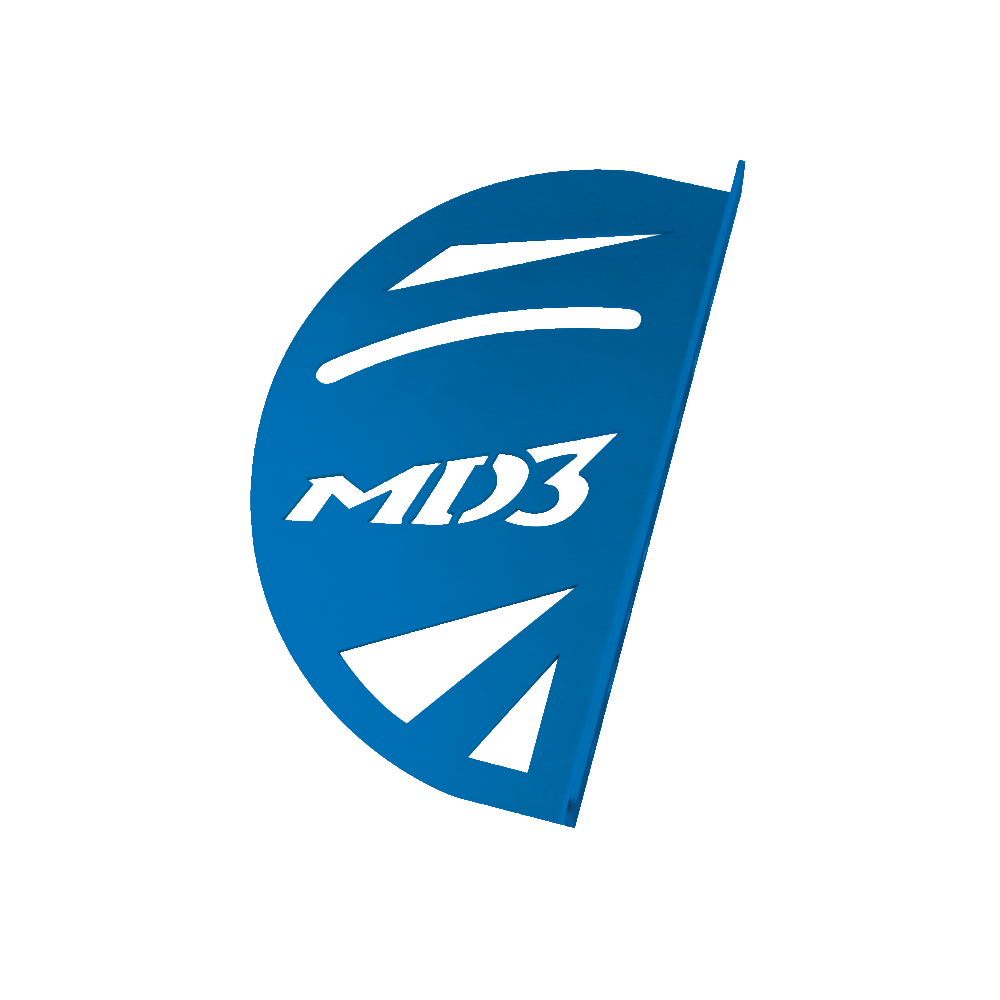 MD3 Aluminum End Plate For Plastic Spoiler - Performance Bodies