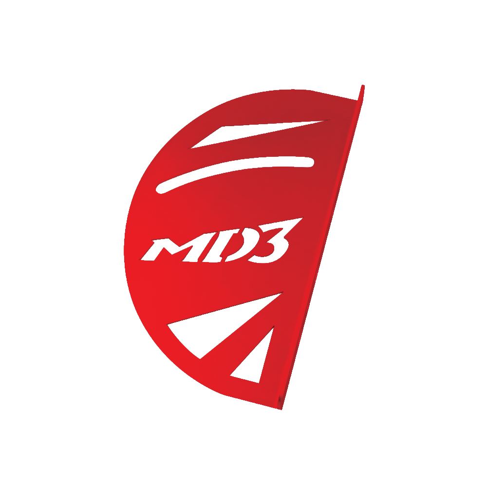 MD3 Aluminum End Plate For Plastic Spoiler - Performance Bodies