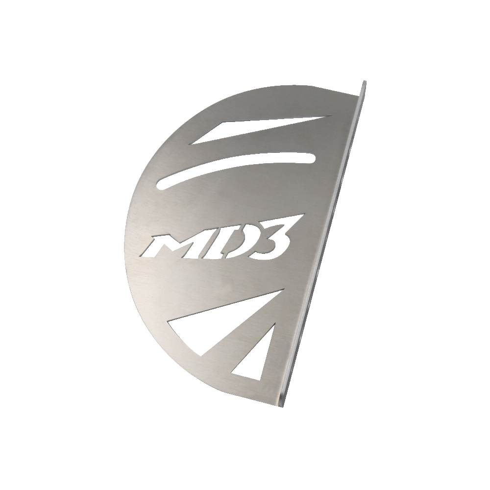 MD3 Aluminum End Plate For Plastic Spoiler - Performance Bodies