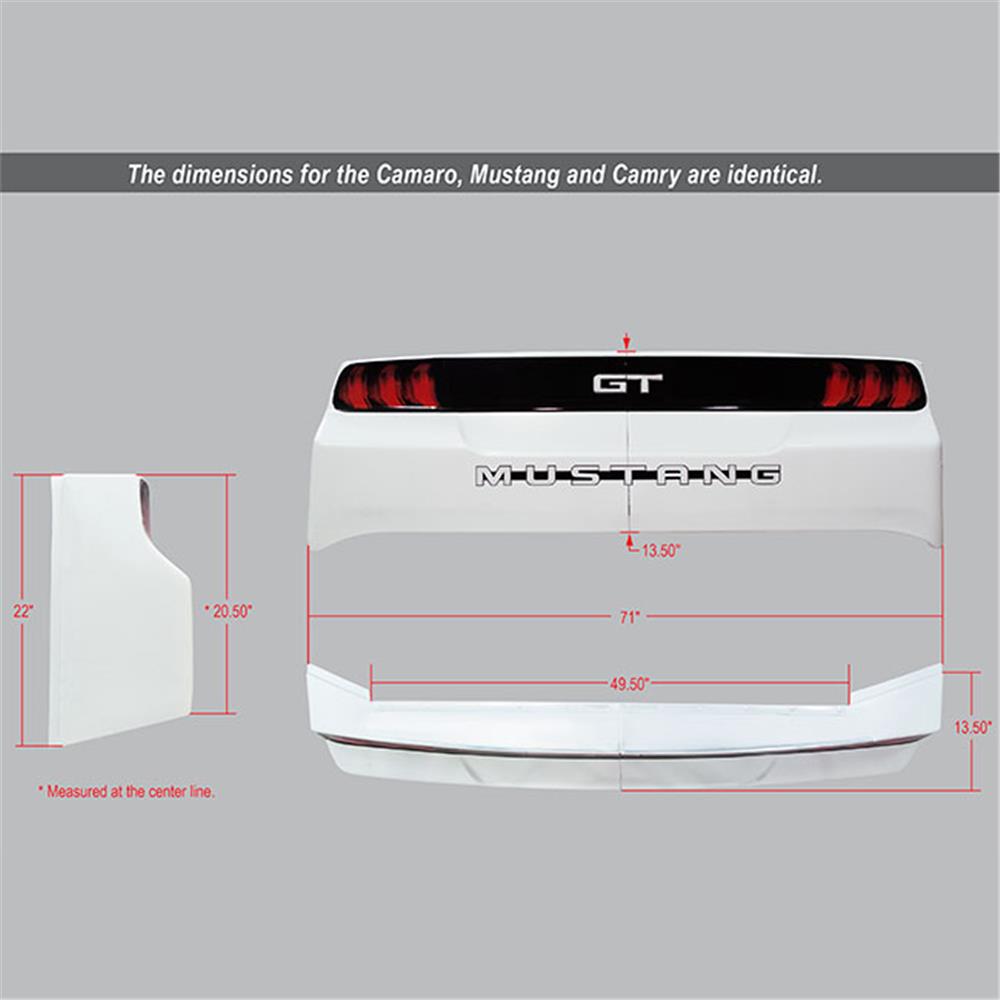 Camaro, Mustang & Camry Tail - Performance Bodies